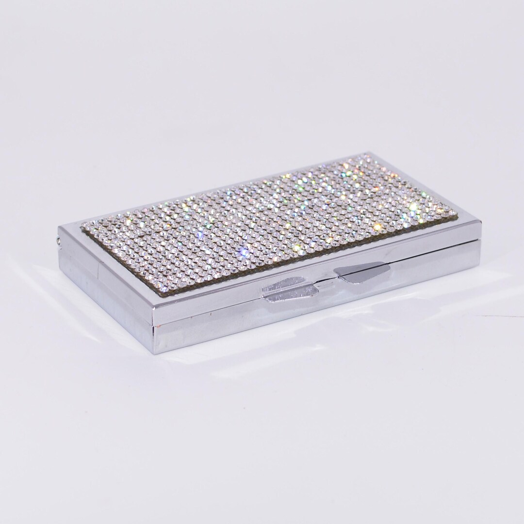 Bling Pill Box/pill Container/pill Case With Crystal Rhinestones ...