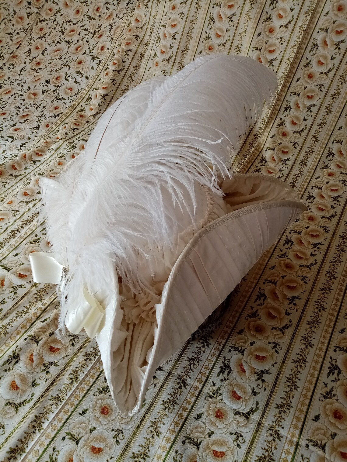 Cream Silk Lolita Rococo Tricorn Hat Kawaii Jfashion Marie - Etsy