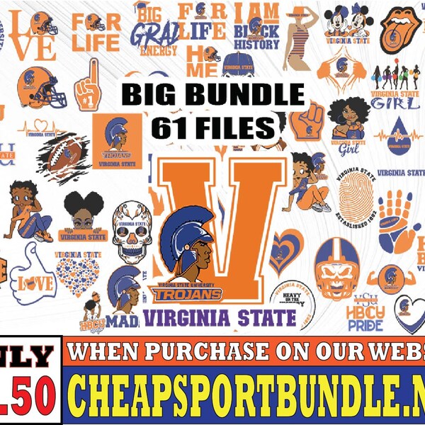 Virginia State University Logo Svg - Etsy
