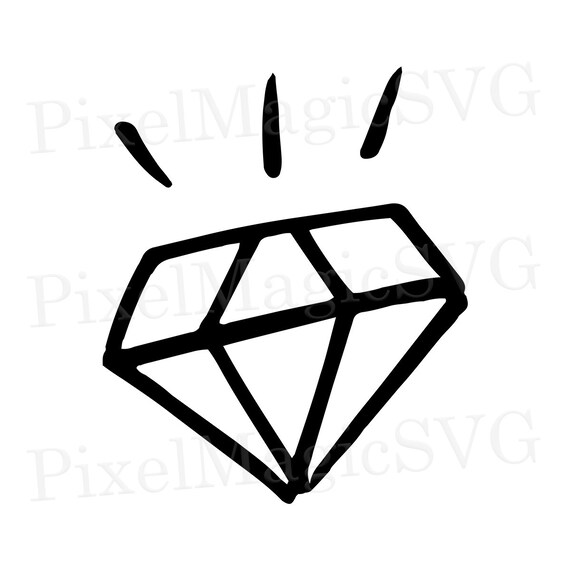 Diamond SVG File Instant Download for Cricut or Silhouette | Etsy