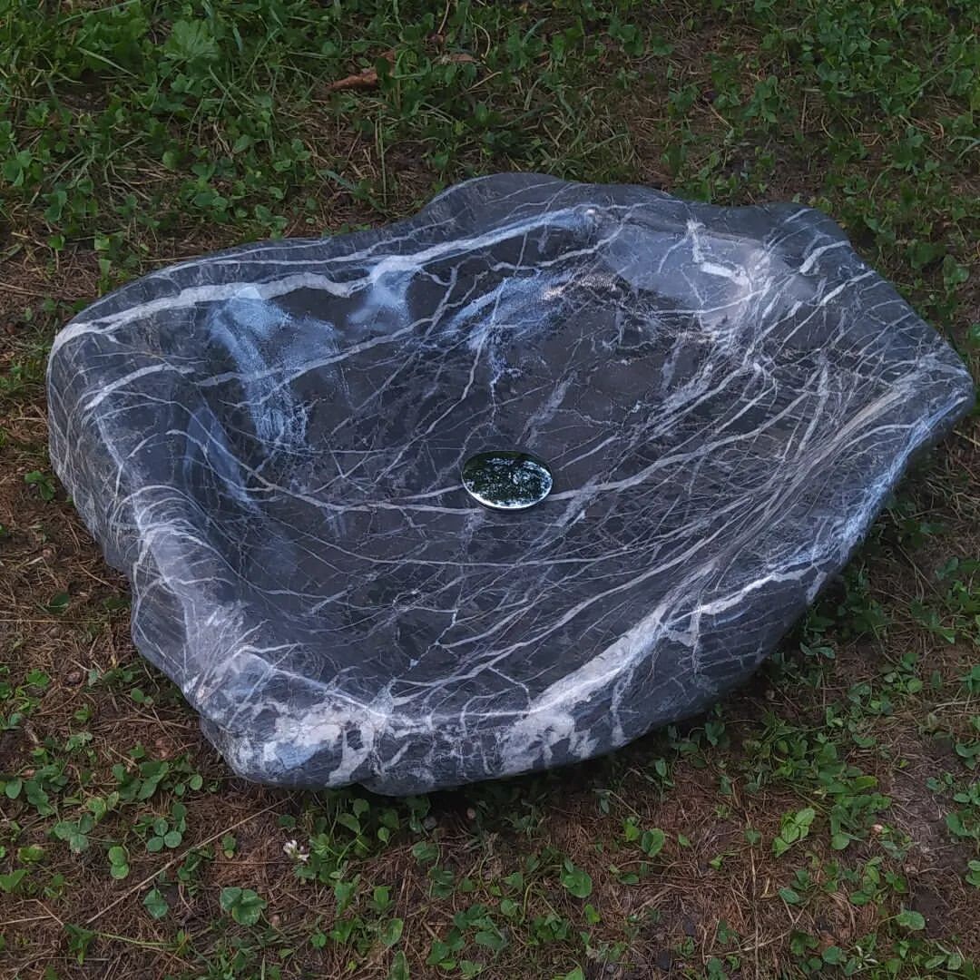 Sophisticated Rock Basin Eco-luxe Hand-shaped Bathroom - Etsy