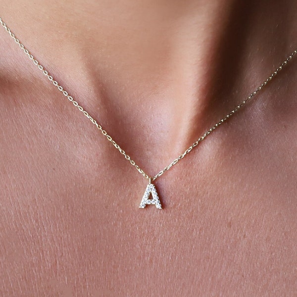 Dangle Letter Necklace - Etsy