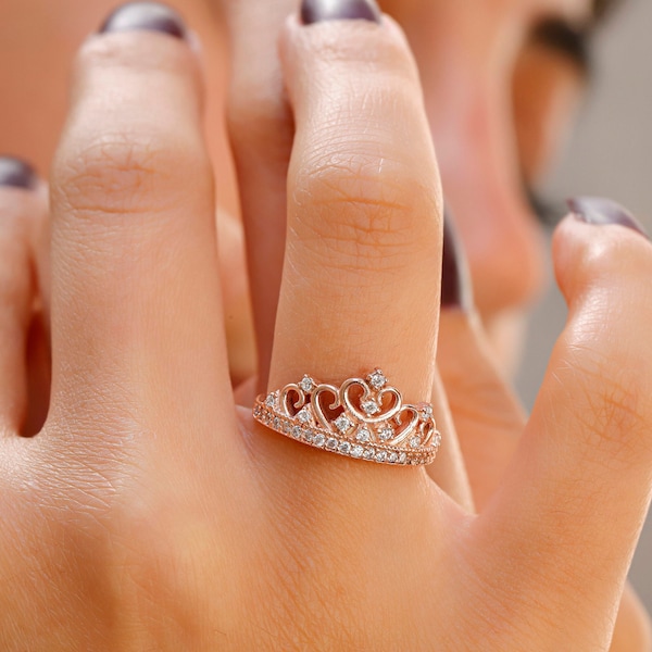Crown ring - Etsy