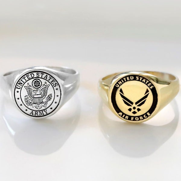 United States Air Force Veteran Ring - Etsy
