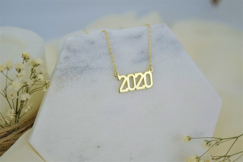 Number Necklace Personalized Gift for Her Gold Number - Etsy