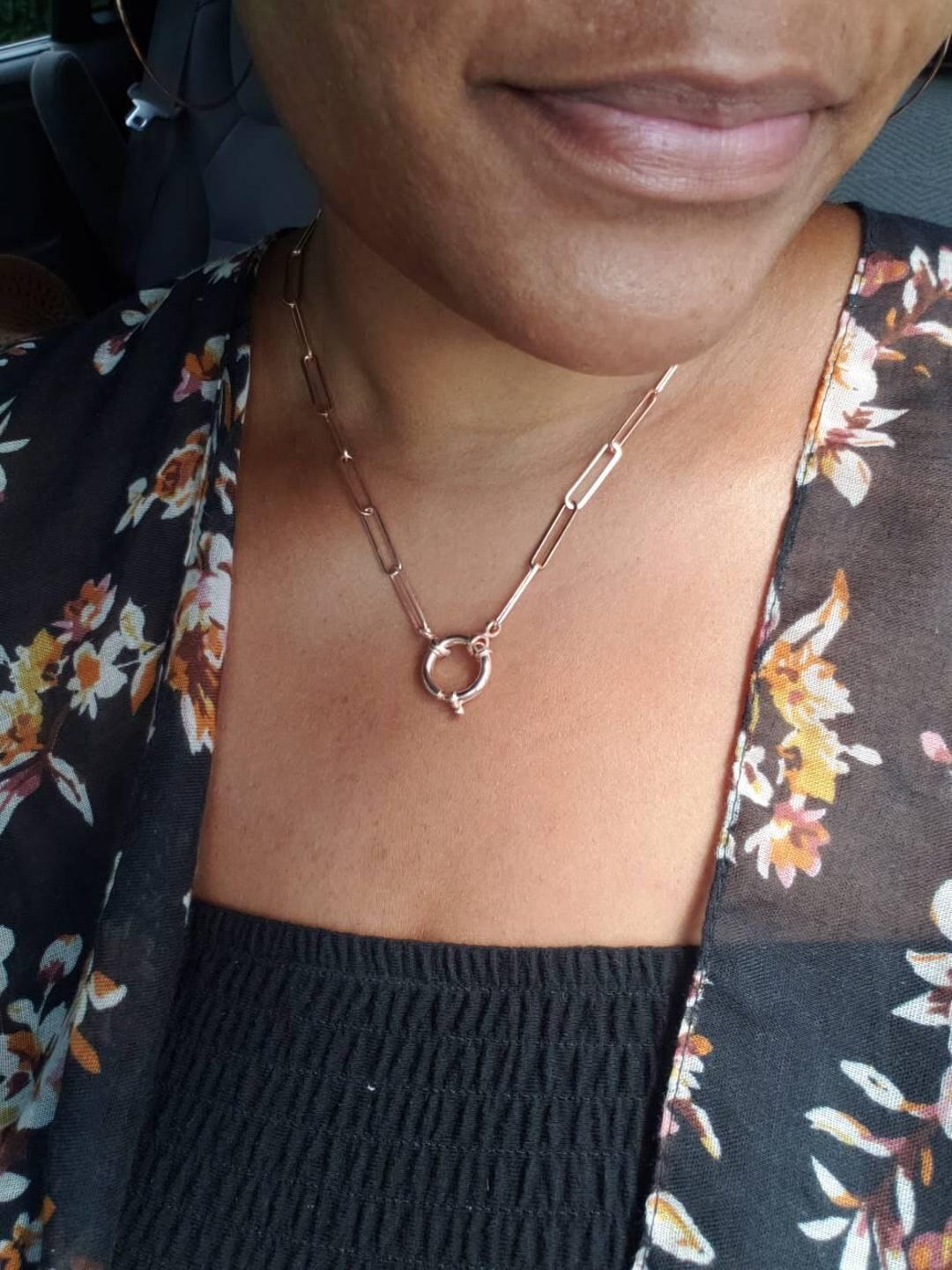 Sailor Lock Chain Necklace, Toogle Clasp Necklace Jewelry - Etsy