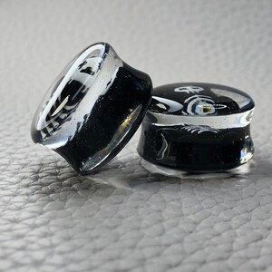 Skeleton Gummy Bear Plugs 19mm-27mm, Creepy, Dark, Pair, Double Flared ...