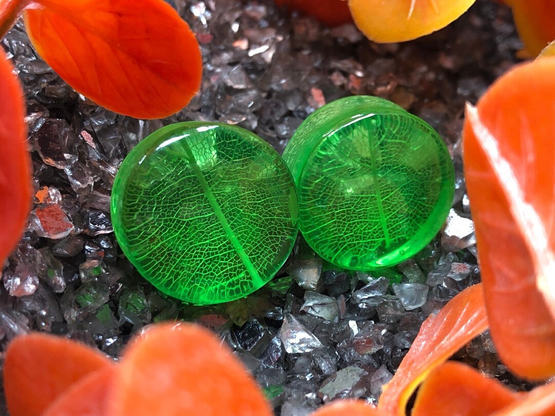 Leaf Plugs, Pair 8mm-40mm Plugs, Double Flared - Etsy