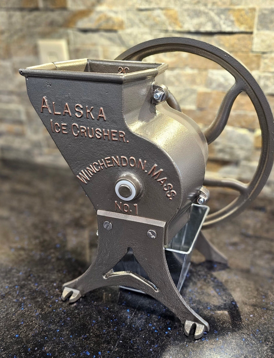 Restored Antique Alaska Ice Crusher. Cast Vintage Shaver Breaker ...