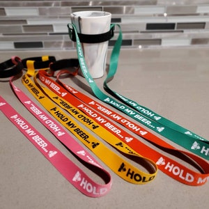 Beer Festival Lanyard Glass Harness Sling “hold My Beer” Pint Beerfest ...
