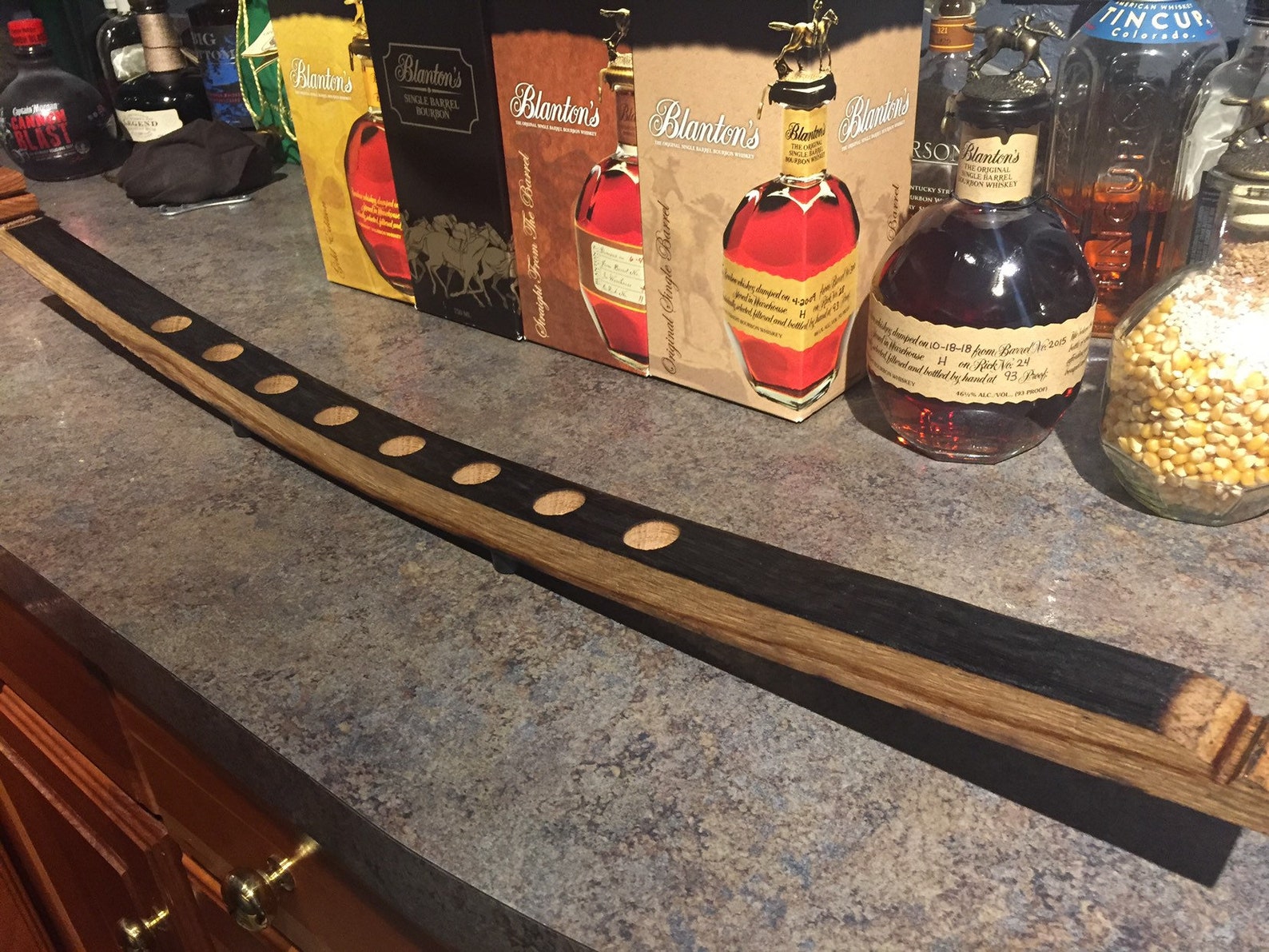 VERY NARROW Stave Blanton's Bourbon Stopper Dispay REAL - Etsy