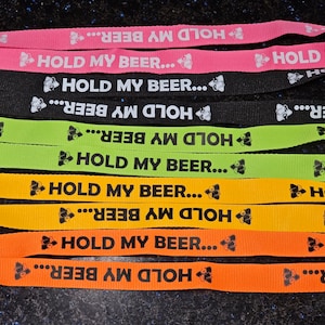 Beer Festival Lanyard Glass Harness Sling “hold My Beer” Pint Beerfest ...
