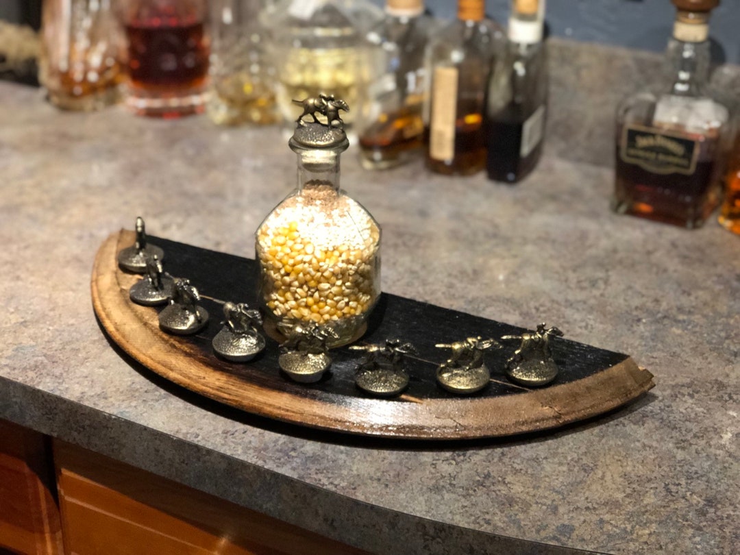 Blantons Bourbon Bottle Stopper Barrel Small Head Display Real Wood Cork Whiskey Blantons Cork