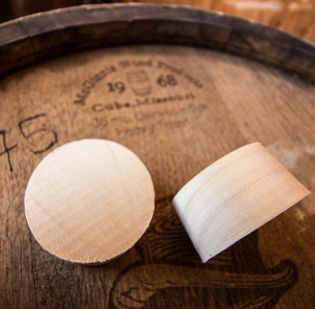 Barrel Bung Plugs - 2in Standard Poplar Wood. NEW. 5deg Taper per Side ...