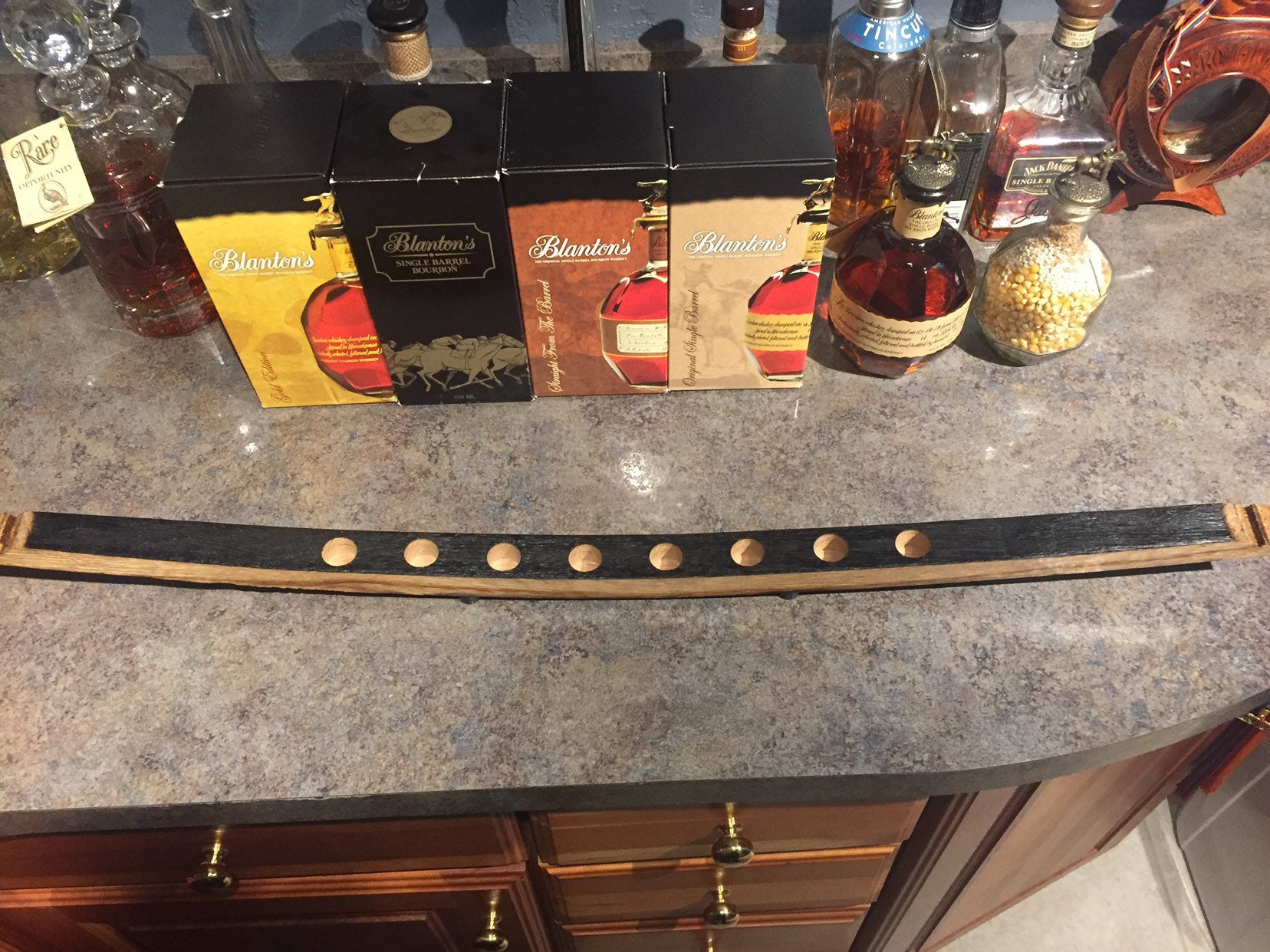 VERY NARROW Stave Blanton's Bourbon Stopper Dispay REAL - Etsy