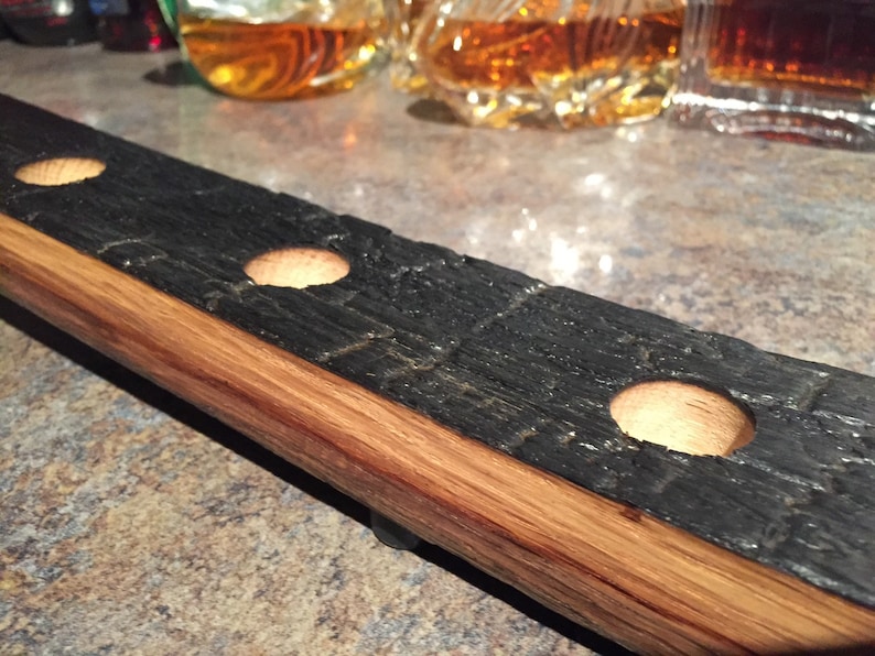 MEDIUM STAVE Blanton's Bourbon Stopper Dispay REAL Barrel Wood Whiskey ...