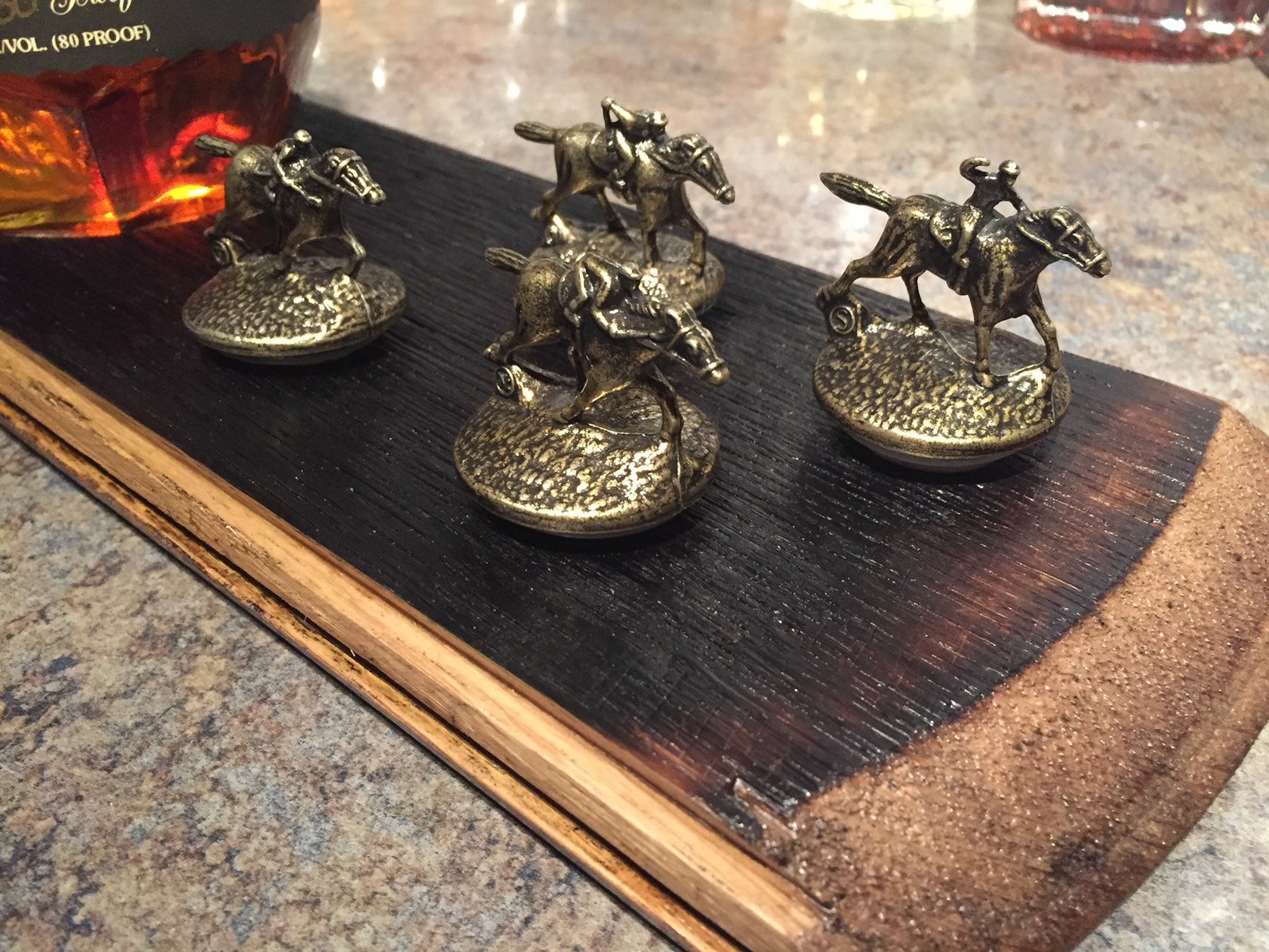 GRAND Head Stave Blanton's Bourbon Bottle and Stopper Dispay REAL ...