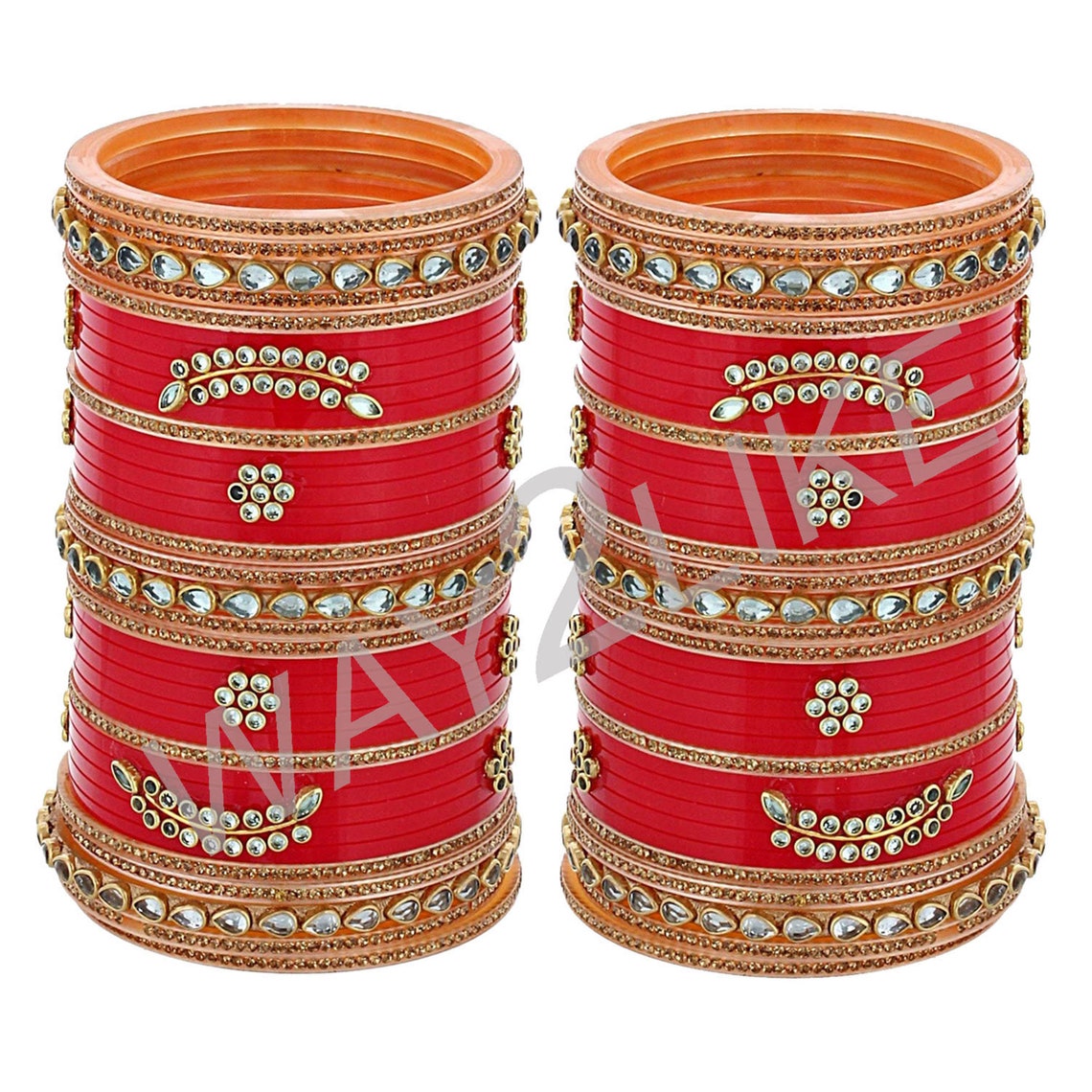 Bridal Dulhan Punjabi Choora Diamond Designer Maroon Chuda | Etsy