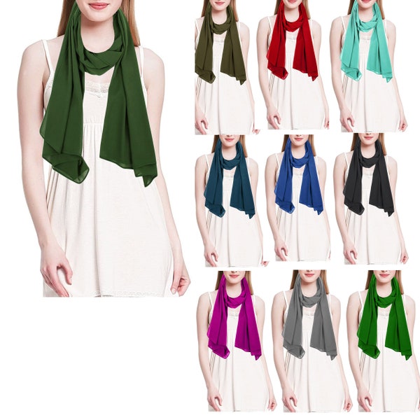 Chiffon Head Scarf - Etsy