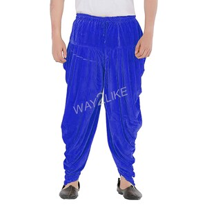 Men Patiala Salwar, Velvet Trousers, Stretchy Dhoti, for Pooja, Ethnic ...