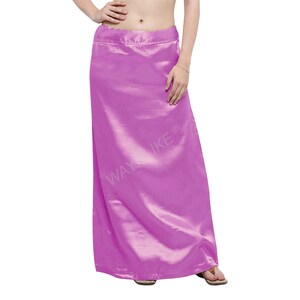 Women Underskirt, Inskirt, Petticoat, Satin Silk, Free Size Adjustable ...