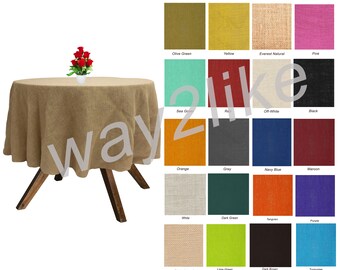 Jute Tablecloth | Etsy