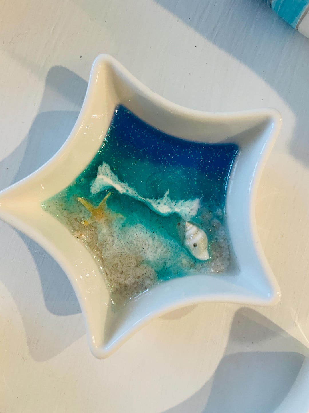 Coastal Star Ocean Wave Trinket Dish, Ring Tray, Jewelry Dish!! - Etsy