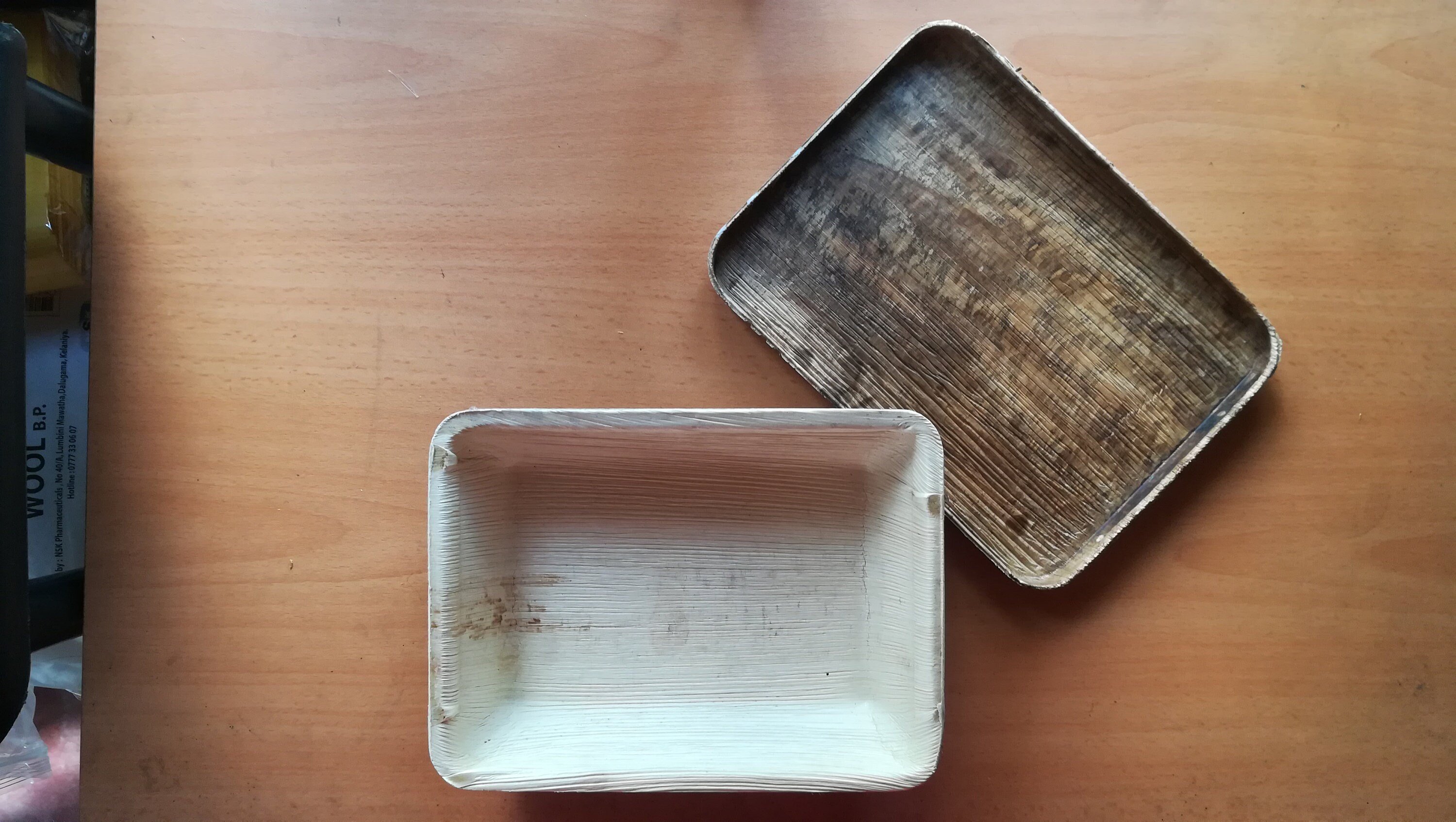 Eco Friendly Aricanut Lunch Box Natural leaf Lunch Box Areca Leaf Lunch ...