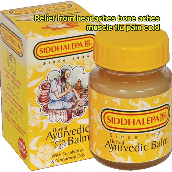 Herbal Siddhalepa Ayurvedic Balm Headaches Relief Bone Aches Etsy