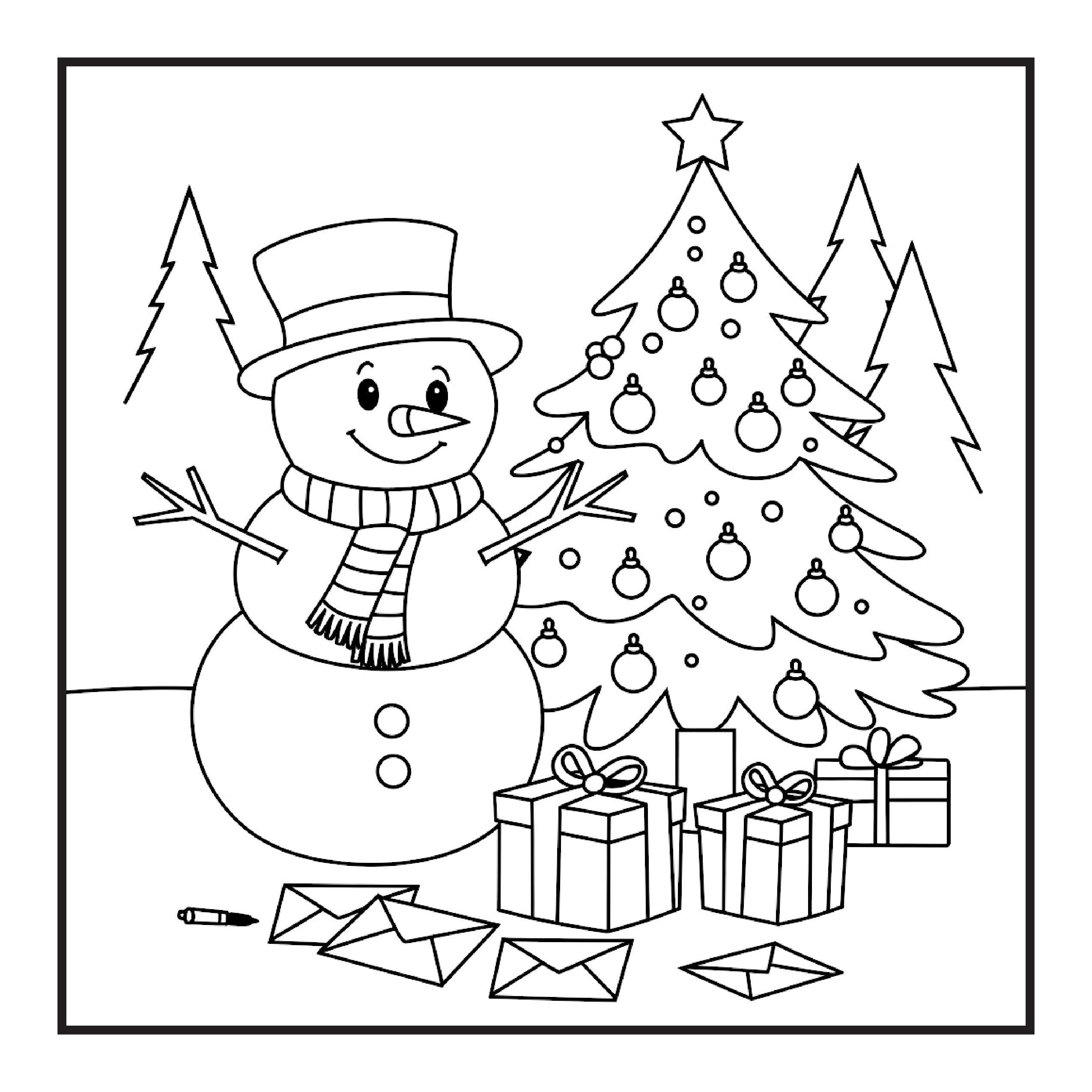 Bold and Easy Cute Christmas Coloring Book 50 Bold and Simple Designs ...