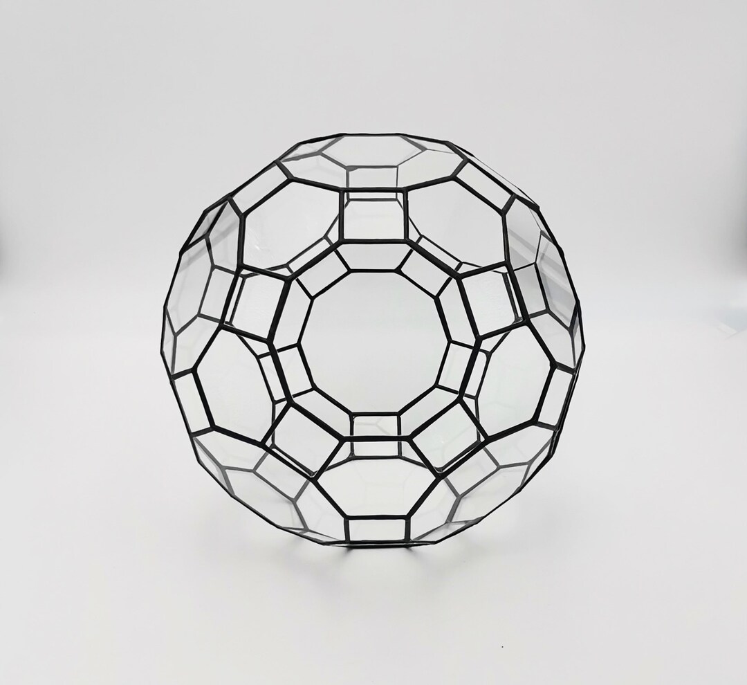Truncated Icosidodecahedron Sacred Geometry Handmade Glass Terrarium ...