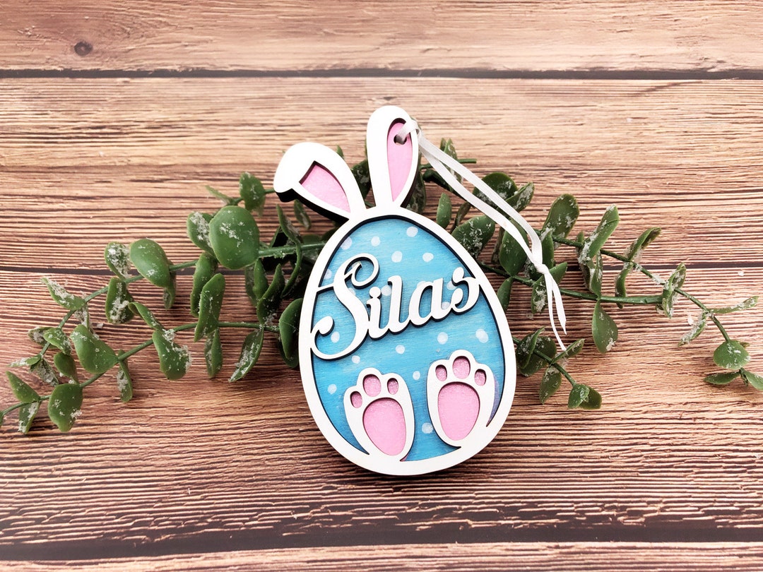 Easter Basket Name Tag - Egg Name Tag - Easter Custom Tag - Basket Name ...