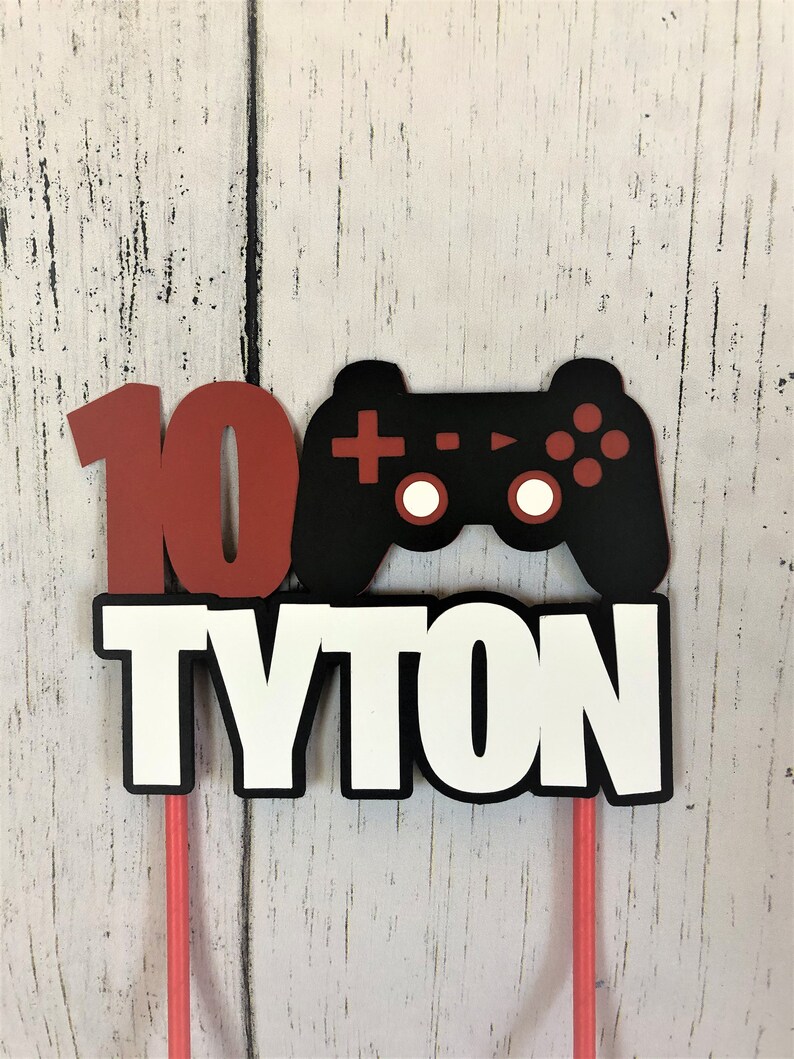 Video Game Cake Topper | Etsy