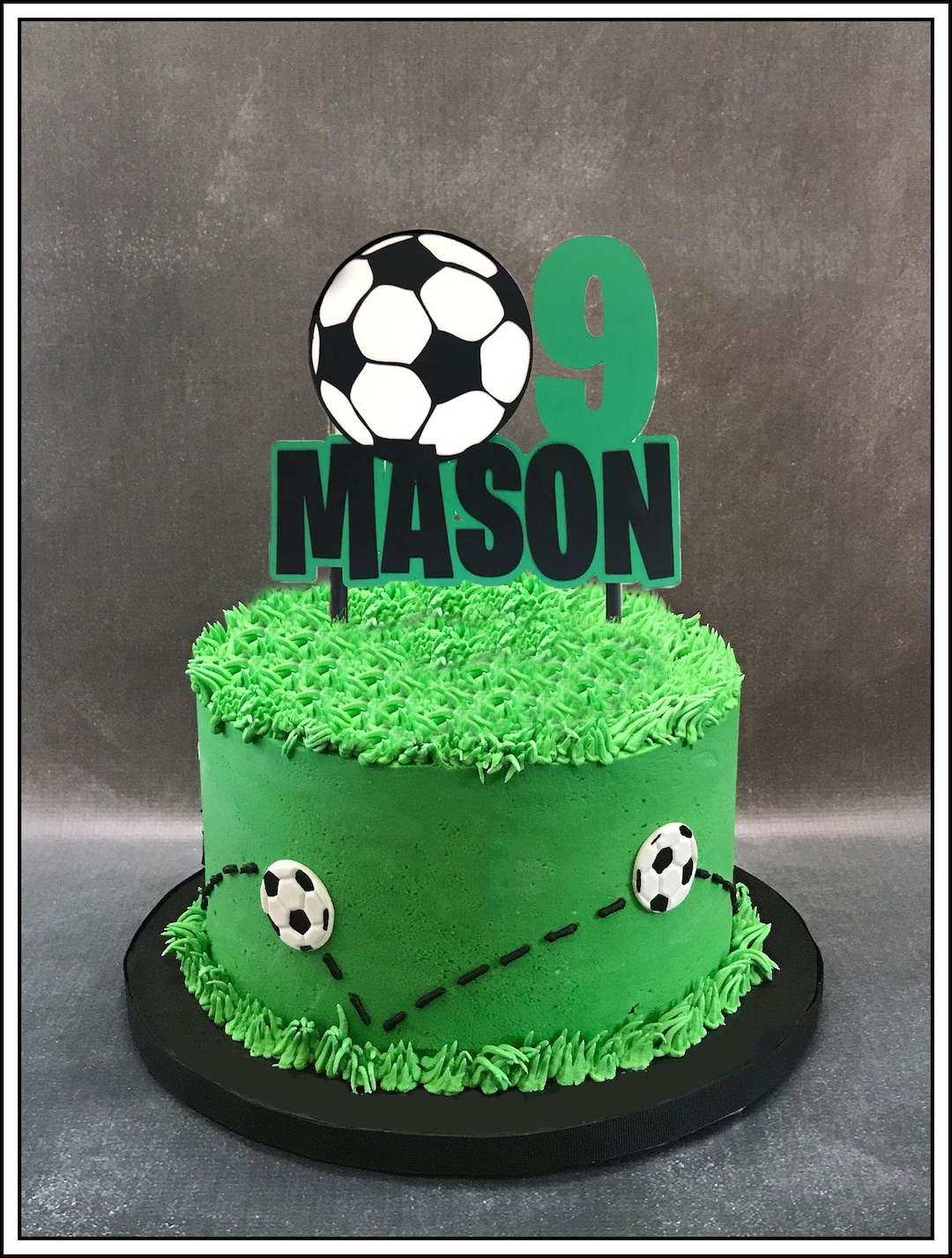 Soccer Cake Topper - Etsy