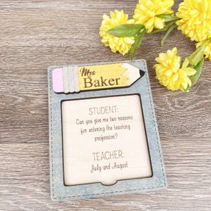 Teacher Appreciation Gift / Post-it Note Holder / Teacher Back to ...