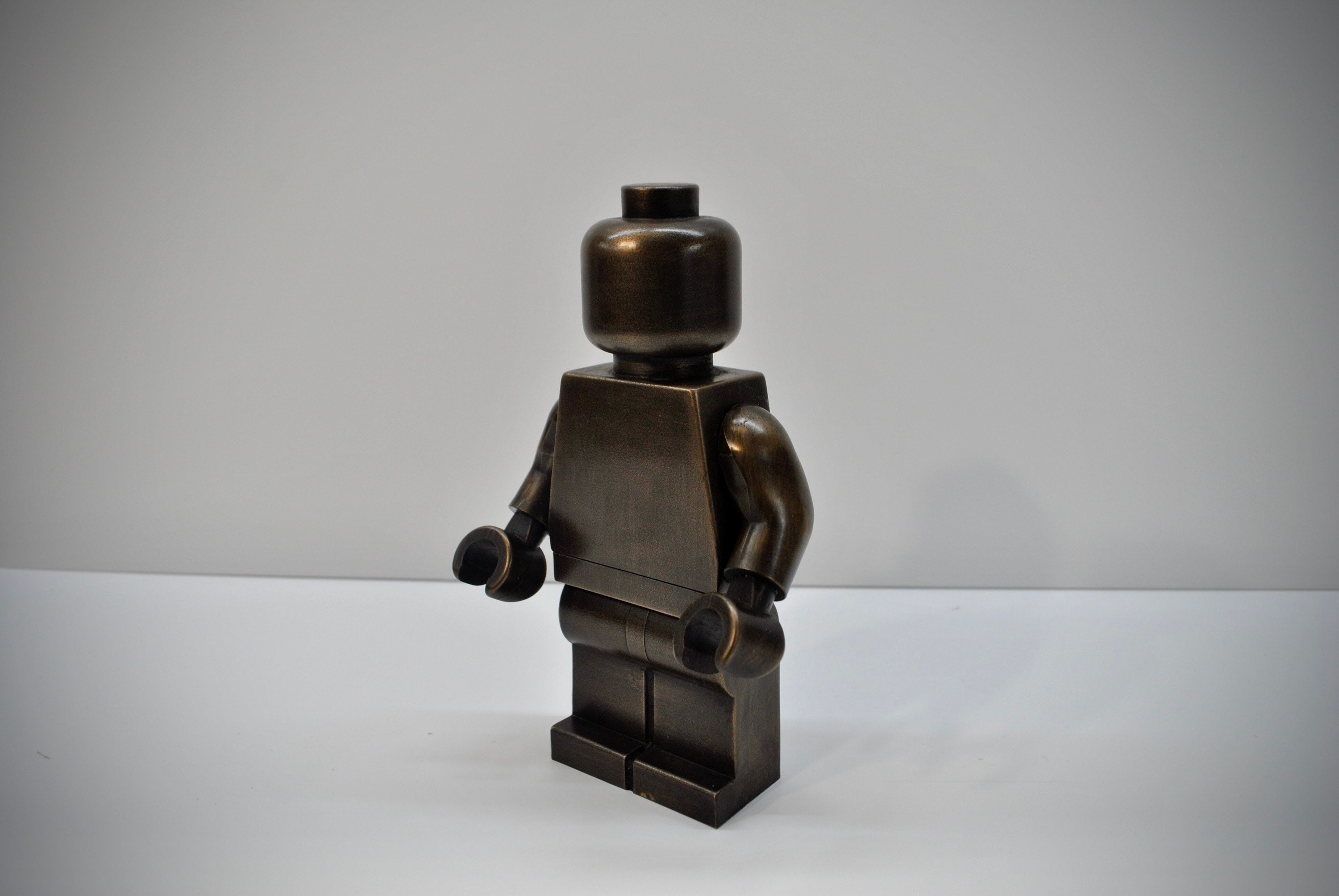 8 Robot Resin Statue In Bronze Copper & Iron Finish | Etsy