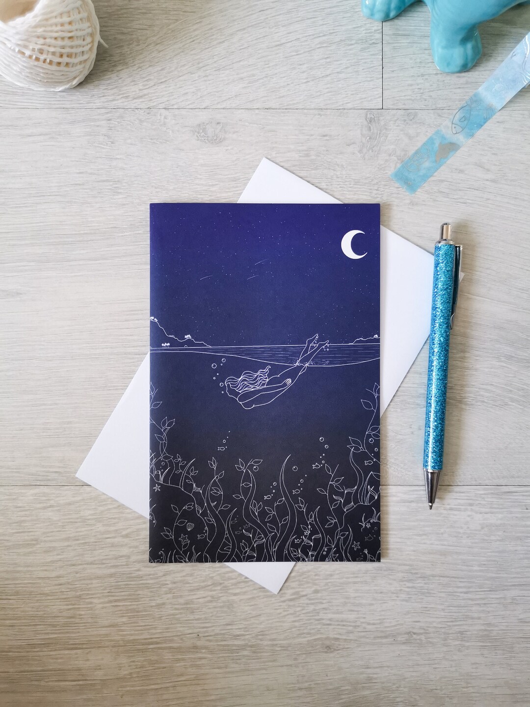 Wild Swimming Card, Wild Swimming Print, Gifts for Divers, Birthday ...