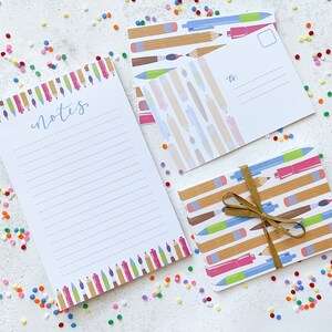 School Postcards Back to School Pencils Teacher Stationery Teacher Gift ...