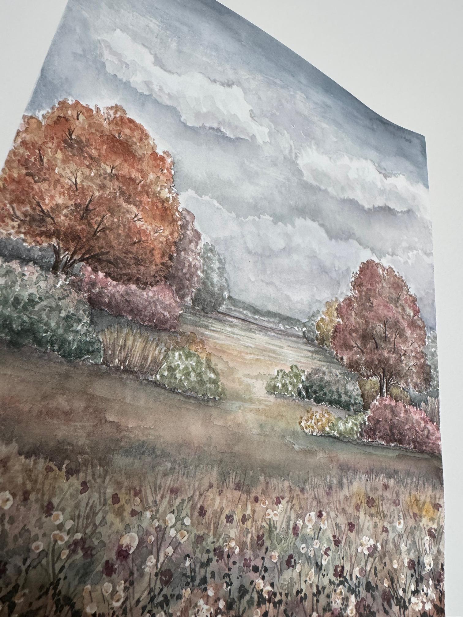 Season of Change - Midwest Collection Watercolor Landscape Farm ...