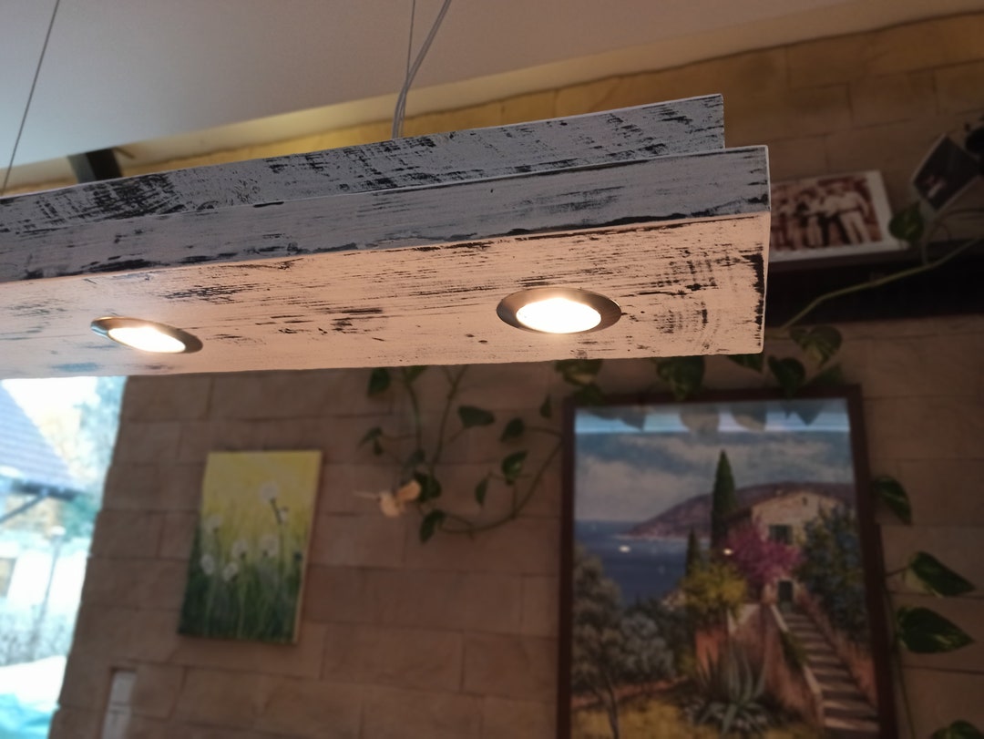 Lumber Hanging Lamp LED Wood Lamp Wooden Lamp Pendant Lamp Shabby Chic ...