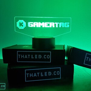 Custom Streamer Design - Single Base LED With Gamertag - for Streamers ...