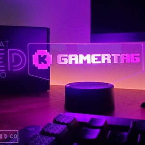 Custom Streamer Design - Single Base LED With Gamertag - for Streamers ...