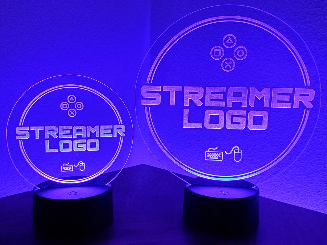 Customized Round Backlit LED for Streamers and Gamers - Etsy