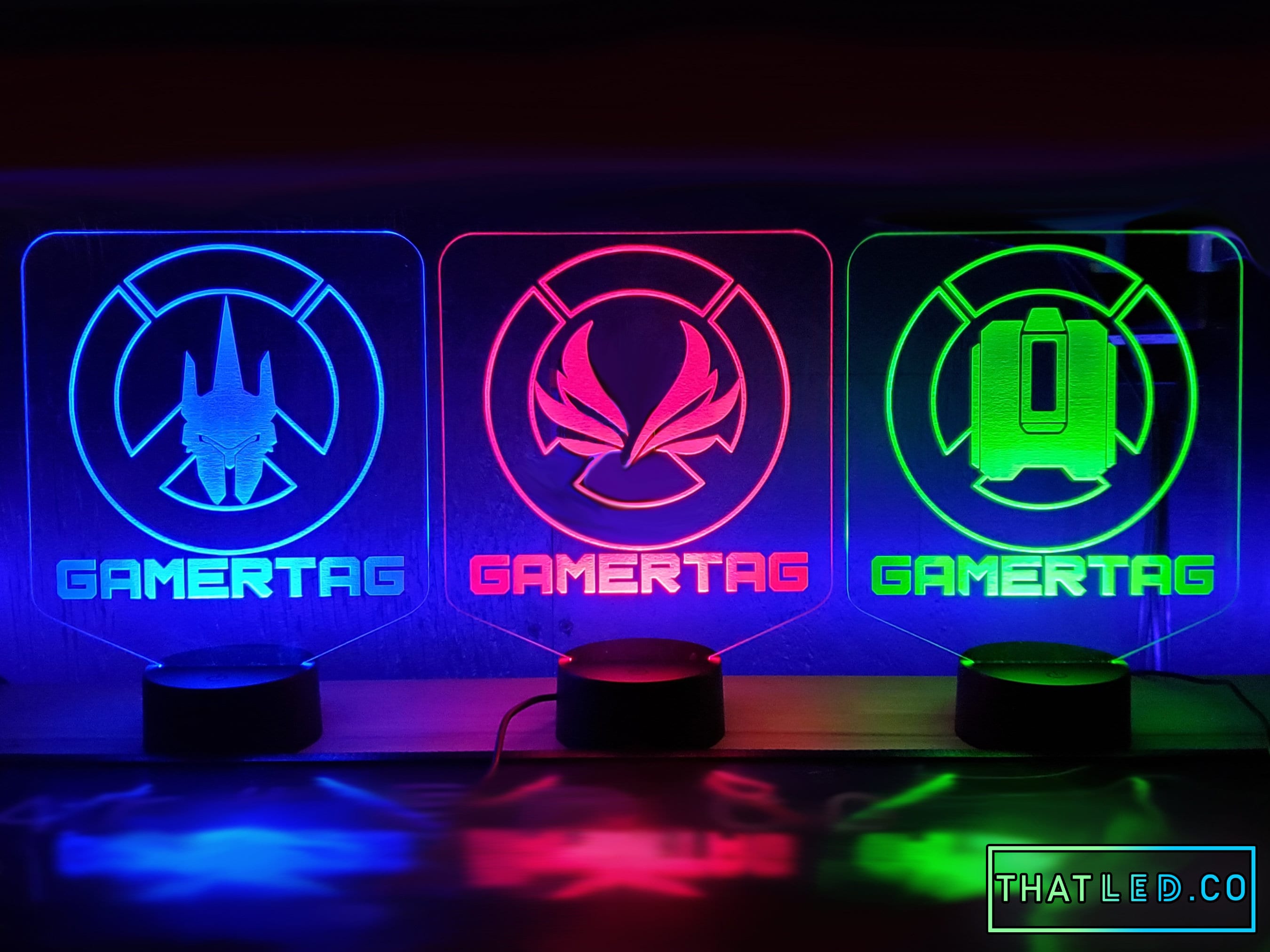 FPS Game Inspired Backlit LED W/ Custom Gamertag Character - Etsy UK
