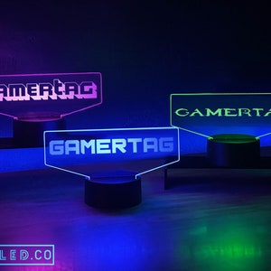 Custom Gaming LED Light - Tons of Options - Great Gift for Streamers ...