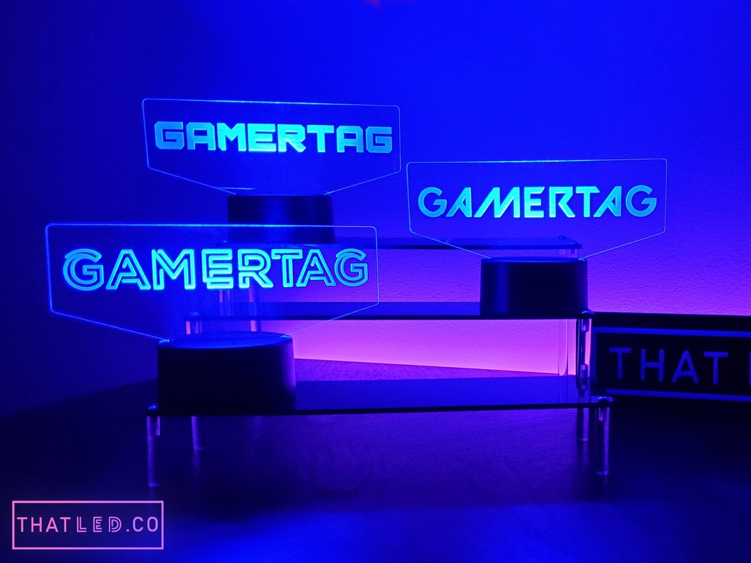 Custom Gaming LED Light - Tons of Options - Great Gift for Streamers ...