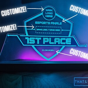 Esports LED Trophy Set - Great for Teams, Competitions, and Tournaments ...