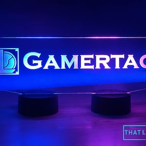 Custom Classic MOBA Inspired Dual Base LED With Gamertag - for ...