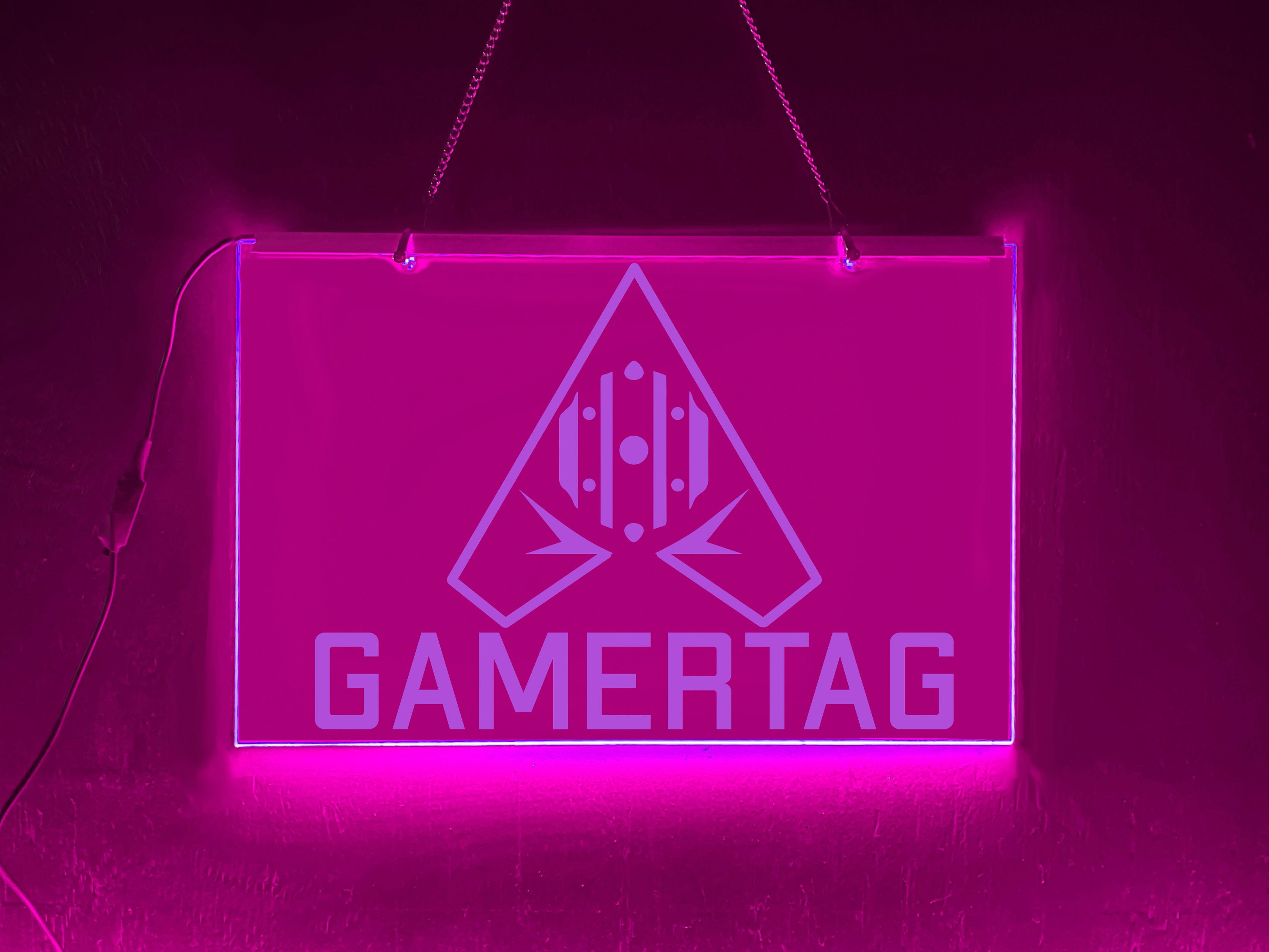 Custom Gamertag - Battle Royal Wall Hanging LED - With Choice of ...