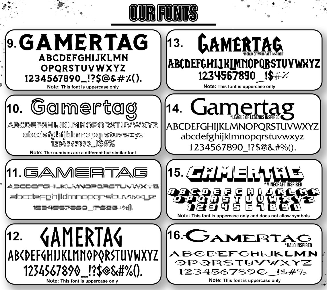 Large Custom MOBA Inspired Gamertag Sign With Awesome Wood - Etsy